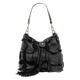 Henkeltasche Samantha Look, Damen, Gr. B/H/T: 24cm x 22cm x 17cm onesize, schwarz, Leder, Taschen, echt Leder, Made in Italy