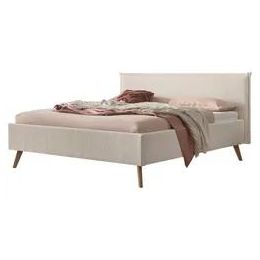 Polsterbett Hasena "Selena", wei&szlig; (wei&szlig;, boucle ivory), B:179cm H:101cm L:212cm, Betten, Polsterbett, mit trendigem Bouclestoff, Rahmenh&ouml;he von 23 cm und 4 Einlegetiefen