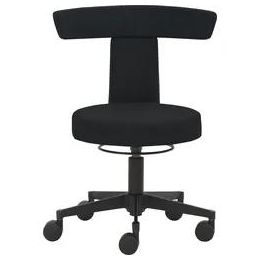 mayer Sitzm&ouml;bel Arbeitshocker MAYER SITZM&Ouml;BEL "Funktionshocker myDUO", schwarz, B:54cm H:90cm T:56cm, 100% post-consumer recyceltes Polyester, Hocker, B&uuml;rohocker Kinderdrehstuhl Drehstuhl, besonders niedrige Sitzh&ouml;he