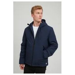 Winterjacke Blend "BHOuterwear", Herren, Gr. XL, marineblaus, 92% Polyester, 8% Elasthan, unifarben, regular fit normal, eng, Jacken Winterjacke, Kurze Winterjacke mit Kapuze