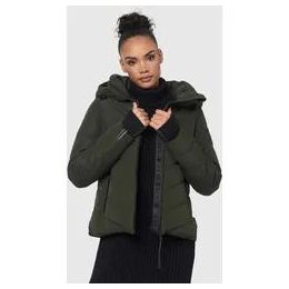 Winterjacke Marikoo "Samuiaa XVI", Damen, Gr. XXL, gr&uuml;n (schwarz olive), Obermaterial: 100% Polyester; Futter: 100% Polyester; Wattierung: 100% Polyester; &Auml;rmelfutter: 100% Polyester, Jacken Winterjacke, mit Kapuze