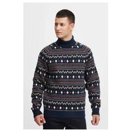 Rollkragenpullover Blend "BHPullover", Herren, Gr. XXL, marineblaus, Grobstrick, 54% Polyester, 21% Polyacryl, 12% Nylon, 10% Wolle, 3% Elasthan, regular fit, Pullover Rollkragenpullover, Stilvoller Basic Strickpullover mit Rollkragen