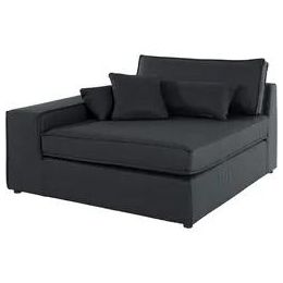 Sofaelement OTTO HOME "Enid", grau (anthrazit), B:128cm H:75cm T:130cm, Baumwollmix (60% Baumwolle/40% Leinen);Struktur fein (100% Polyester);Samtoptik (100% Polyester);Samtvelours (100% Polyester);Struktur (100% Polyester);Struktur recycelt (100% recyceltes Polyester), Polsterelemente, als Teil eines Modulsofas, fester Sitzkomfort