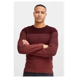 Rundhalspullover Blend "BHBenno", Herren, Gr. XL, wine rot, Feinstrick, 100% Baumwolle, regular fit, Rundhals, eingesetzt, Pullover Rundhalspullover, Strickpullover mit Farbverlauf