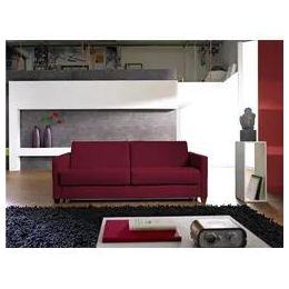Schlafsofa Bali "Norwalk", rot (dunkelrot), B:202cm H:83cm T:100cm, Sofas, Schlafsofa, in 140er und 160er Breite, 3 Varianten, auch mit Ergoflex-Lattenrost