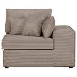 Sofaelement OTTO HOME "Florid", grau (taupe), B:100cm H:75cm T:100cm, 100% Polyester, Polsterelemente, als Teil eines Modulsofas,, fester Sitzkomfort, auch in Cord