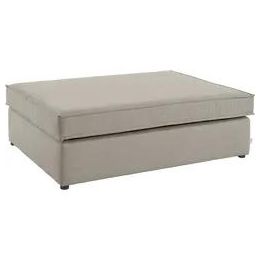 Polsterhocker OTTO HOME "Enid", beige, B:130cm H:75cm, Baumwollmix (60% Baumwolle/40% Leinen);Struktur fein (100% Polyester);Samtoptik (100% Polyester);Samtvelours (100% Polyester);Struktur (100% Polyester);Struktur recycelt (100% recyceltes Polyester), Hocker, Polsterhocker, einzeln stellbar oder als Teil eines Modulsofas, fester Sitzkomfort