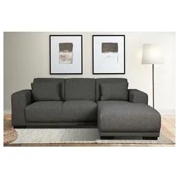 Ecksofa Home Affaire "BORNHOLM L-Form, B: 234 cm - OTTO. Verl&auml;ssliche Qualit&auml;t.", grau (dunkelgrau), B:234cm H:85cm T:162cm, 100% Polyester, Sofas, Ecksofa, Recamiere links oder rechts bestellbar, Wellenfederung, inkl. 2 Kissen