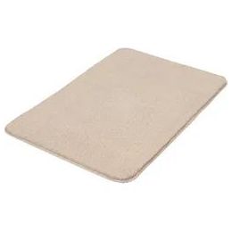 Badematte Kleine Wolke "Marco", beige (sandbeige), H:20mm, Polyester, Badematten, Badematte, Badteppich, Uni Farben