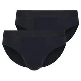 Slip Bruno Banani "Flowing", Kinder, Gr. S, schwarz (schwarz, schwarz), Obermaterial: 93% Baumwolle, 7% Elasthan, unifarben, eng, Unterhosen Slip, mit Logobund