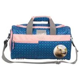Sporttasche School-Mood "Mila (Pferd)", Kinder, Gr. B/H/T: 39cm x 20cm x 22cm, blau (mila), Polyester, Taschen Sporttasche