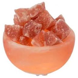 Himalaya Salt Dreams Salzkristall-Tischlampe "Petite", orange, H: 4cm, 1 Stk., Leuchten, Handgefertigt aus Salzkristall - jeder Stein ein Unikat, H: ca.4 cm