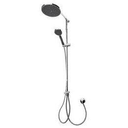 Duschsystem ADOB "New Alicante", grau (silberfarben), T:52cm, Brausegarnituren, Wellnessdusche, gleichzeitige Nutzung von Hand- und Kopfbrause