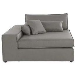 Sofaelement OTTO HOME "Enid", beige (natur), B:128cm H:75cm T:130cm, Baumwollmix (60% Baumwolle/40% Leinen);Struktur fein (100% Polyester);Samtoptik (100% Polyester), Polsterelemente, als Teil eines Modulsofas, fester Sitzkomfort