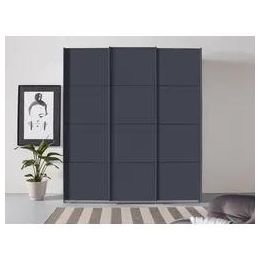 Schwebet&uuml;renschrank Rauch "Kleiderschrank Schrank Garderobe W&auml;scheschrank Ankleide OTELI", grau (graumetallic), B:203cm H:229cm T:68cm, Holzwerkstoff, Schr&auml;nke, Schwebet&uuml;renschrank, in verschiedenen Dekor- und Hochglanzfarben