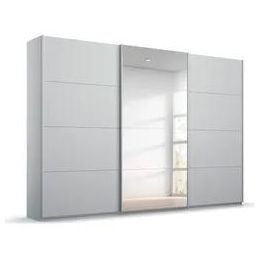 Schwebet&uuml;renschrank Rauch "Kleiderschrank Schrank Garderobe W&auml;scheschrank Ankleide OTELI", grau (seidengrau), B:271cm H:229cm T:68cm, Holzwerkstoff, Schr&auml;nke, Schwebet&uuml;renschrank, mit Spiegel, schlichte Dekor- oder Hochglanz-Front MADE IN GERMANY