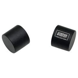 Sch&ouml;ner Wohnen Gardinenstangen-Endst&uuml;ck "Endkappe f&uuml;r &Oslash; 20 mm", schwarz (schwarz, matt), 2 Stk., SCH&Ouml;NER WOHNEN-KOLLEKTION, Gardinenstangenendst&uuml;cke, Gardinenstangen-Endst&uuml;ck, Serie Einzelprogramm Leon &Oslash; 20 mm