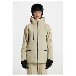 Skijacke SOS "Lipno", Damen, Gr. L, beige (hellbeige), 84% Nylon, 16% Elasthan, unifarben, normal, ohne Ausschnitt, Jacken Skijacke, in wetterfester Qualit&auml;t mit geradlinigem Design
