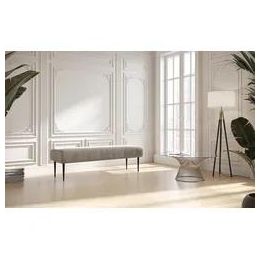 2,5-Sitzer Home Affaire "Amber", grau (anthrazit), B:139cm H:52cm T:54cm, 100% Polyester, Sofas, mit Knopfheftung,in verschieden Stoffarten
