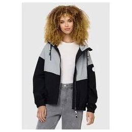 Outdoorjacke Marikoo "Liubkaa", Damen, Gr. M, schwarz, Obermaterial: 100% Polyester; Innenseite: 65% Polyester, 35% Baumwolle; Futter: 100% Polyester, elastischer Bund mit innenliegendem Gummizug, Jacken Outdoorjacke, mit Kapuze