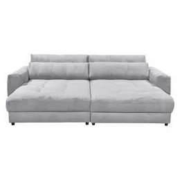 Big-Sofa ED EXCITING DESIGN "Loveseat, 2-Sitzer, Barura, Breite 292", grau (hellgrau), B:292cm H:90cm T:194cm, 92% Polyester, 8% Nylon, Sofas, Big-Sofa, Big-Sofa mit 2 Nierenkissen, Topseller