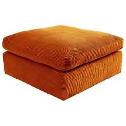 Hocker Alina "Sandy", braun (rostbraun gct 707), B:122cm H:46cm T:122cm, Cord GCT (92% Polyester, 8% Nylon), Hocker, Polsterhocker, 122 cm breit und 122 cm tief