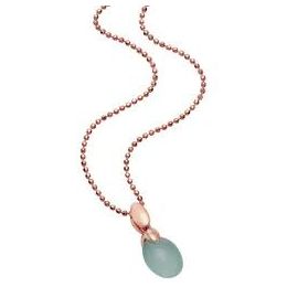 Kette mit Anh&auml;nger JAMELLI "925 Silber ros&eacute; vergoldet Paraiba Chalcedon", rosa (rot), Halsketten, Damen, 45cm, 2,48, Silber 925 (Sterlingsilber), L: 45 B: 8mm, gl&auml;nzend, B:8mm