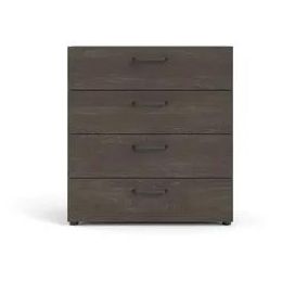 Kommode Inosign "Dallas", braun (dunkelbraun), B:80,2cm H:68,1cm T:40,3cm, Sideboards, Kommode, Sideboard mit 4 Schubk&auml;sten, Breite 80,2 cm