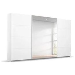 Schwebet&uuml;renschrank Rauch "Kleiderschrank Schrank Garderobe W&auml;scheschrank Ankleide OTELI", wei&szlig;, B:315cm H:210cm T:68cm, Holzwerkstoff, Schr&auml;nke, Schwebet&uuml;renschrank, mit Spiegel, schlichte Dekor- oder Hochglanz-Front MADE IN GERMANY