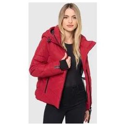 Winterjacke Marikoo "Samuiaa XVI", Damen, Gr. XS, rot (dunkelrot), Obermaterial: 100% Polyester; Futter: 100% Polyester; Wattierung: 100% Polyester; &Auml;rmelfutter: 100% Polyester, Jacken Winterjacke, mit Kapuze