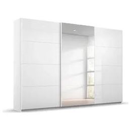 Schwebet&uuml;renschrank Rauch "Kleiderschrank Schrank Garderobe W&auml;scheschrank Ankleide OTELI", wei&szlig; (wei&szlig;, hochglanz wei&szlig;), B:271cm H:210cm T:68cm, Holzwerkstoff, Schr&auml;nke, Schwebet&uuml;renschrank, mit Spiegel, schlichte Dekor- oder Hochglanz-Front MADE IN GERMANY