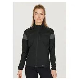 Laufjacke Endurance "Belen", Damen, Gr. 36, grau (schwarz, anthrazit), 100% Polyester, unifarben, normal, ohne Ausschnitt, Jacken, in atmungsaktiver und wasserabweisender Qualit&auml;t
