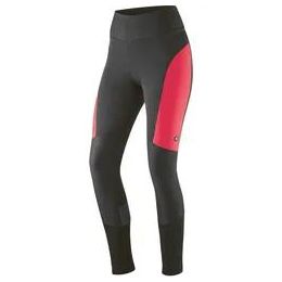 Fahrradhose Gonso "Tartu 2", Damen, Gr. 22, Kurzgr&ouml;&szlig;en, pink (neonpink), 100% Polyester, Hosen Fahrradhose, lange Damen Softshell Radhose, Radlerhose mit Sitzpolster