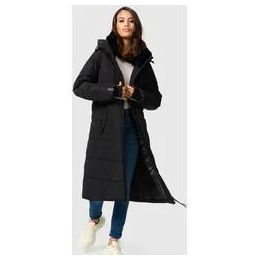 Steppjacke Marikoo "Zuraraa XVI", Damen, Gr. M, schwarz, Obermaterial: 100% Polyester; Innenseite: 100% Polyester; Futter: 100% Polyester; Wattierung: 100% Polyester, Jacken Steppjacke, langer Winter Mantel gesteppt