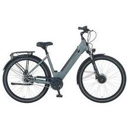 E-Bike Prophete "Geniesser 2.8" Gr. 48, silber (grau, schwarz, schwarz), Elektrofahrr&auml;der, 48cm, 28 Zoll (71,12cm), Pedelec, Elektrofahrrad f&uuml;r Damen u. Herren