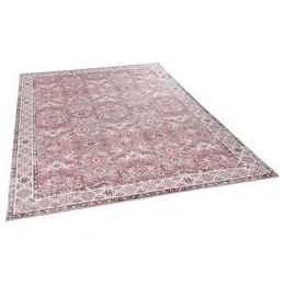 Teppich Gino Falcone "Cecilia 057" Gr. 3, rot (rostrot), B:140cm H:3mm L:200cm, Kunstfaser, Teppiche, Teppich, Flachgewebe, bedruckt, Orient-Optik