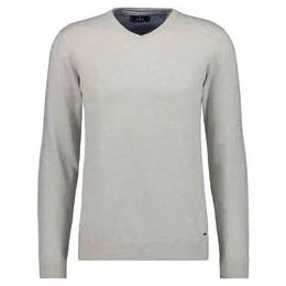 V-Ausschnitt-Pullover Ragman, Herren, Gr. 56, grau (hellgrau), 95% Baumwolle 5% Cashmere, V-Ausschnitt, Pullover