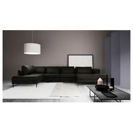 Wohnlandschaft Trendmanufaktur "Luzi, gem&uuml;tliches Sofa, extra viel Platz, viele Kissen, OTTOs Choice", braun (eiffel tower), B:361cm H:80cm T:203cm, 100% Polyester, Sofas, Wohnlandschaft, Designsofa mit tollem Sitzkomfort, Metallf&uuml;&szlig;e schwarz, Breite 361 cm