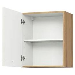 H&auml;ngeschrank KOCHSTATION "KS-Trea O40-60", wei&szlig; (magnolie, eiche astig), B:40cm H:60cm T:35cm, Schr&auml;nke, H&auml;ngeschrank, inklusive Einlegeboden, Breite 40 cm, H&ouml;he 60 cm