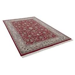 Orientteppich Theko "Benares Isfahan" Gr. 2, rot, B:70cm H:12mm L:140cm, Schurwolle, Teppiche, Fransenteppich, reine Wolle, handgekn&uuml;pft, mit Fransen