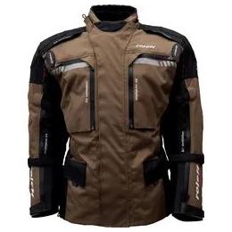 Roleff Racewear Motorradjacke ROLEFF "Enduro" Gr. 4XL, braun, Jacken, 4XL, Obermaterial: 100% Polyester, mit Protektoren, optimale Bel&uuml;ftung