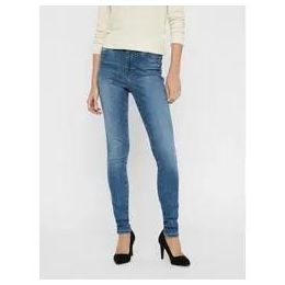 V&eacute;ro Moda Skinny-fit-Jeans VERO MODA "VMSOPHIA HW SKINNY JEANS LT BL NOOS", Damen, Gr. XS (34), L&auml;nge 34, blau (light blau denim), Denim/Jeans, Obermaterial: 85% Baumwolle, 13% Polyester, 2% Elasthan, unifarben, skinny fit, Jeans