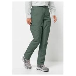 Trekkinghose Jack Wolfskin "BARRIER PANT W", Damen, Gr. 38, Normalgr&ouml;&szlig;en, gr&uuml;n (hedge, gr&uuml;n), OBERSTOFF: 46% POLYAMID, 27% LYOCELL, 27% VISKOSE. Futter: 100% POLYESTER, Hosen Trekkinghose