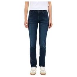 Slim-fit-Jeans Mustang "Damen Style Shelby Slim", Damen, Gr. 29, L&auml;nge 32, blau (882 dunkelblau), Denim/Jeans, 93% Baumwolle, 5% Elastomultiester, 2% Elasthan, unifarben, slim fit, Jeans Slim-fit-Jeans