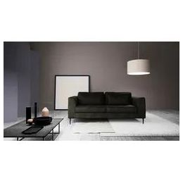 2-Sitzer Trendmanufaktur "Luzi, gem&uuml;tlich und bequem, tolle Detailverabeitung", braun (eiffel tower), B:189cm H:80cm T:99cm, 100% Polyester, Sofas, wahlweise mit Schlaffunktion und Bettkasten, inklusive Nierenkissen