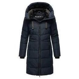 Winterjacke Marikoo "Natsukoo XVI", Damen, Gr. XXL, blau (navy), Obermaterial: 100% Polyester, Jacken Winterjacke, Stepp Mantel mit gro&szlig;er Kapuze