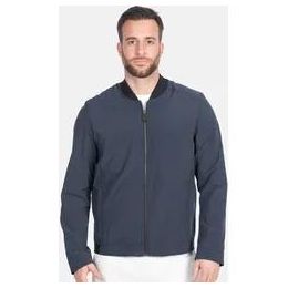 Outdoorjacke NEW CANADIAN "Cotton-Touch Lumber", Herren, Gr. 30, blau (dunkelblau), 100% Polyester, unifarben, kurz, hoch geschlossener Ausschnitt, Jacken Outdoorjacke, mit bequemem Netzfutter