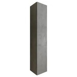 H&auml;ngeschrank Welltime "Hamburg", grau (beton, optik), B:25cm H:138cm T:26cm, FSC-zertifizierter Holzwerkstoff, Schr&auml;nke, H&auml;ngeschrank, Badschrank mit 1 T&uuml;r, H&ouml;he 138 cm, Breite 25 cm