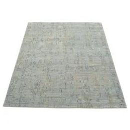 Orientteppich OCI DIE TEPPICHMARKE "HIMALI CHUSA", bunt (grau, silberfarben), B:140cm H:5mm L:200cm, Wolle, Teppiche, reine Wolle, handgekn&uuml;pft, mit Fransen, Wohnzimmer