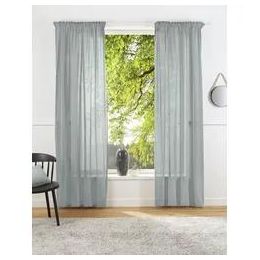 Vorhang "Lanea" Gr. 3, gr&uuml;n (mint), B:135cm H:225cm, Baumwolle, Polyester, LeGer Home by Lena Gercke, Gardinen, Leinenoptik, 1 Schal, verschiedene Gr&ouml;&szlig;en